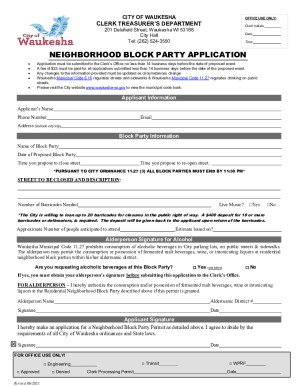Fillable Online Online Block Party Permit Application Fax Email Print ...