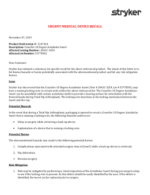 Fillable Online Medtronic, Inc. Recalls Dual Chamber Implantable Pulse ...