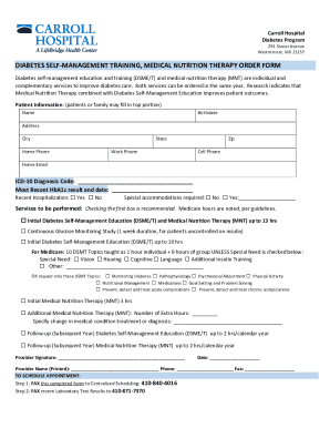 Fillable Online Step by Step Guide to Medicare Diabetes Self- ... Fax ...