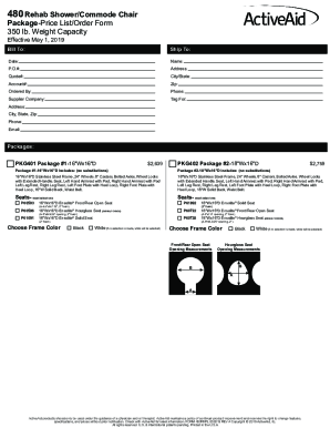 Fillable Online 480 Package Order Form Fax Email Print - pdfFiller