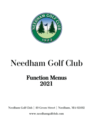 Fillable Online Resident Tee Times - Needham Golf Club Fax Email Print ...