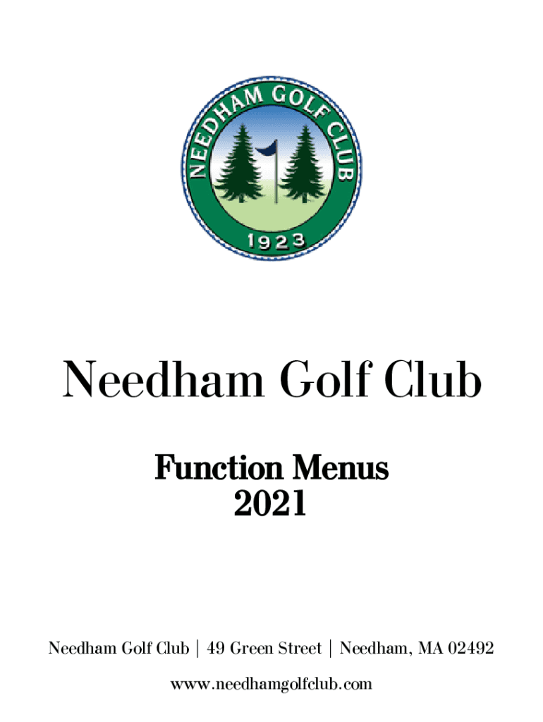 Fillable Online Resident Tee Times - Needham Golf Club Fax Email Print ...