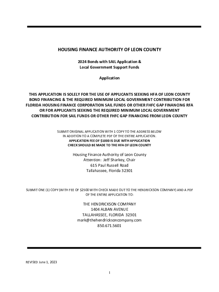 Fillable Online cms leoncountyfl Florida Housing Finance Corporation Overview Fax Email Print ...