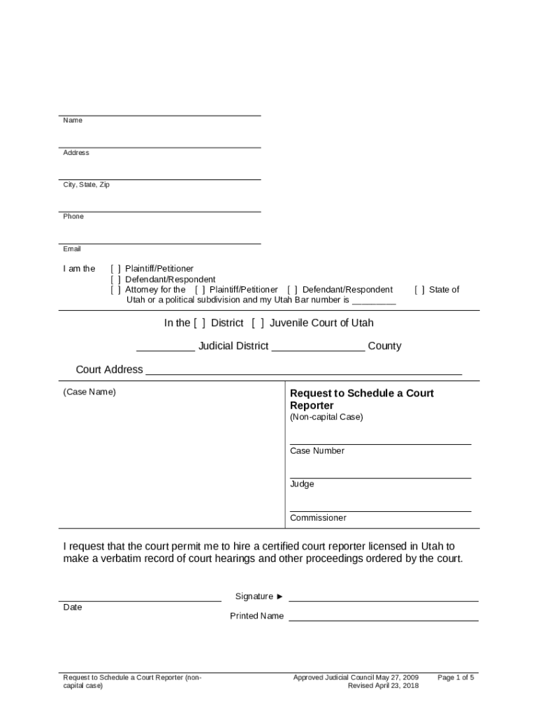 Notice Of Deposition Request For Subpoena Out Of State ... Doc Template ...