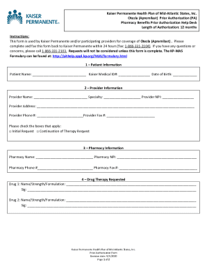 Fillable Online Prior Authorization (PA) Form for . Prior Authorization ...
