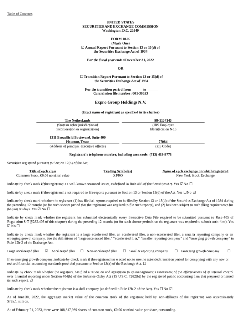 EXPRO GROUP HOLDINGS N.V. ( - cloudfront.net Doc Template | pdfFiller