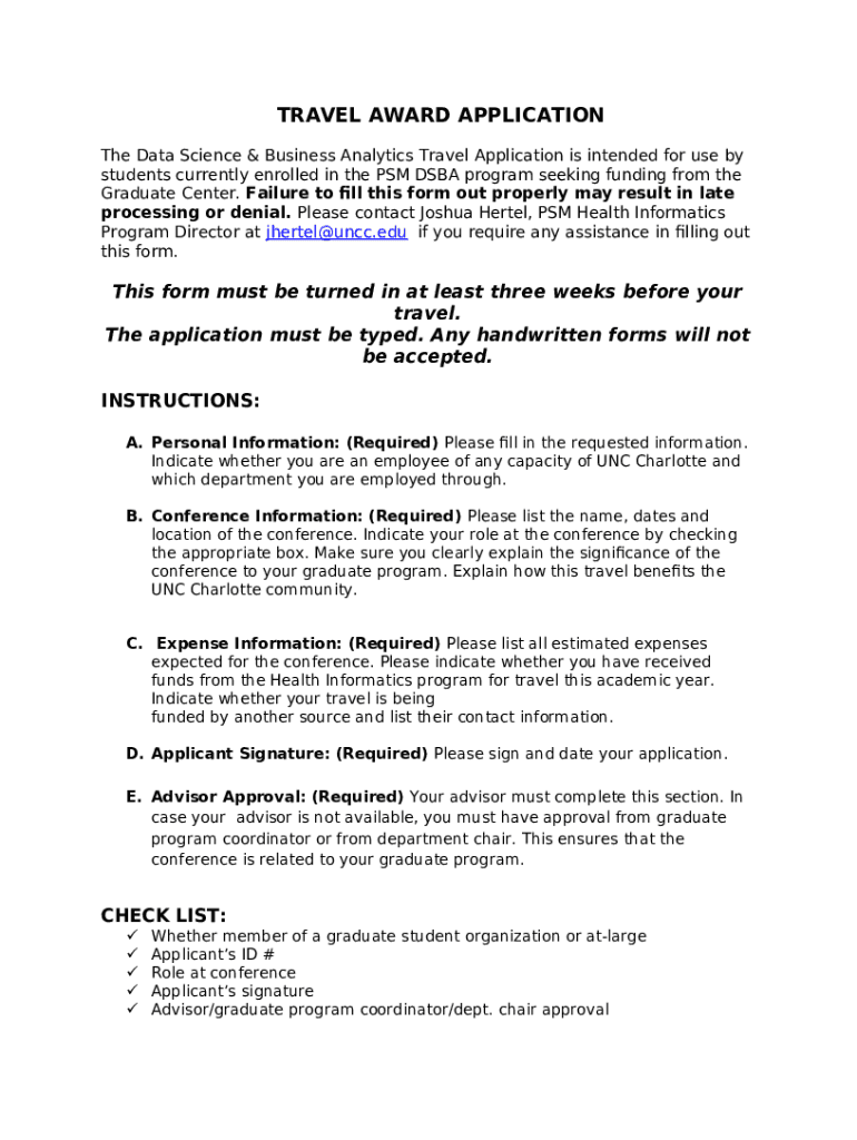 List of Awesome Data Science Travel Grants Doc Template | pdfFiller