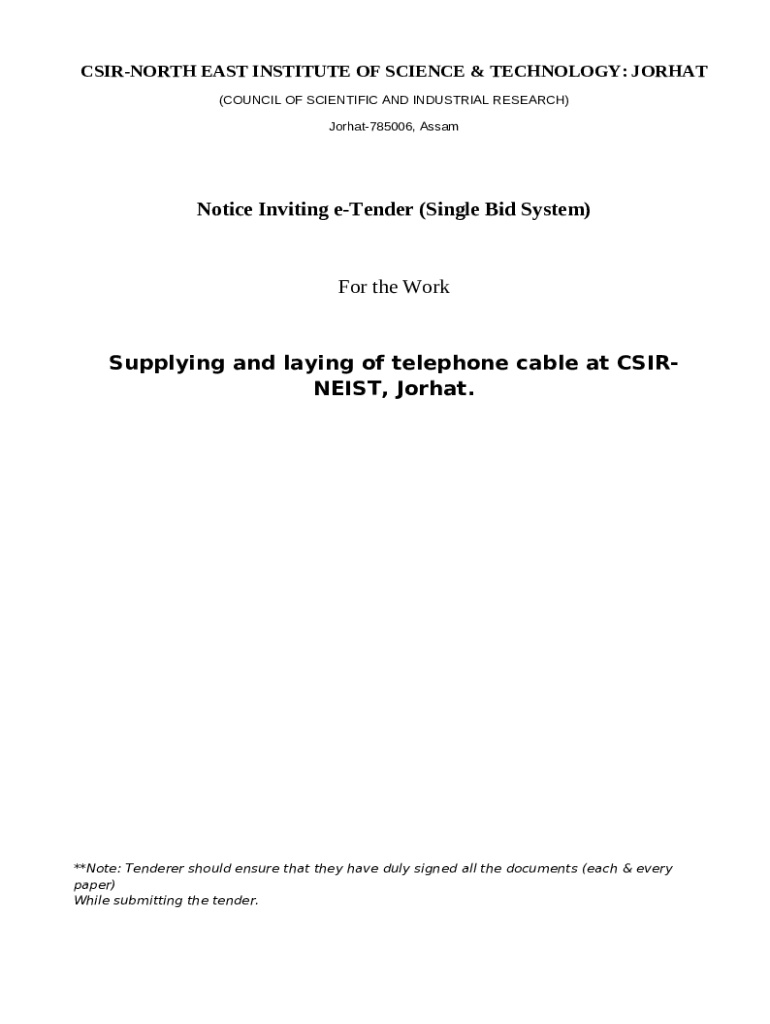 CSIR-North-East Institute of Science and Technology ... Doc Template ...