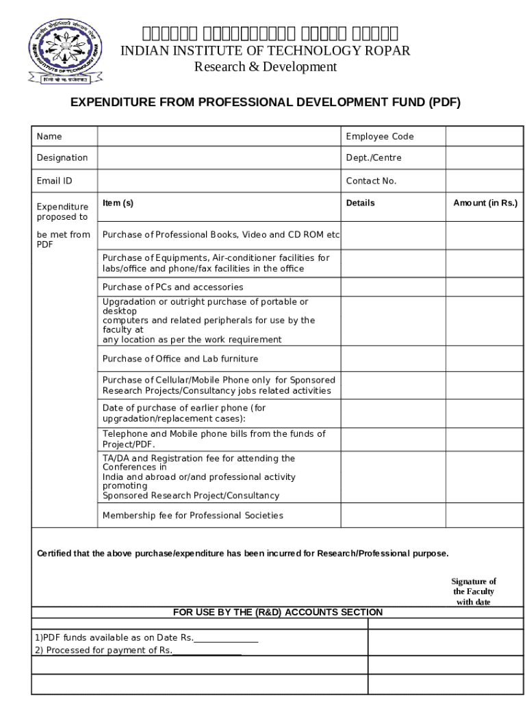 Indian Institute of Technology Ropar (IIT Ropar), India Doc Template ...