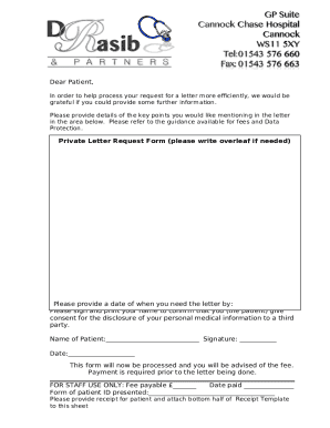 Private Letter Request Doc Template | pdfFiller