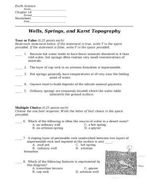 Multiple Choice Questions for Groundwater - Chapter 11 Doc Template ...