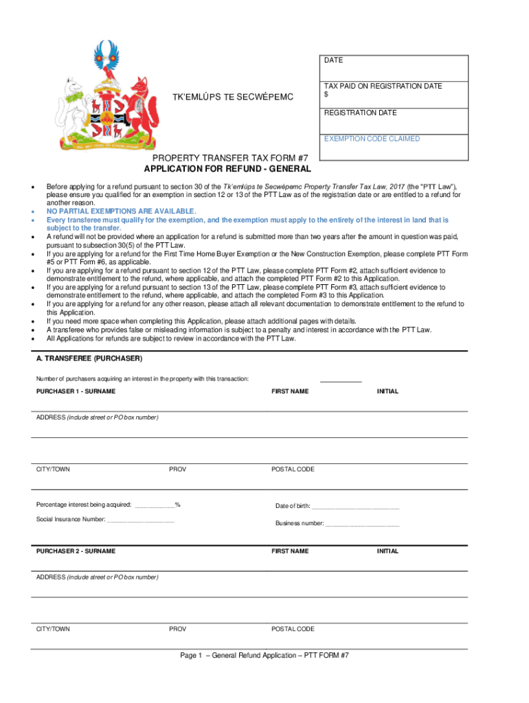 Fillable Online Ptt exemption codes bc - tomstruckpainting.com Fax ...