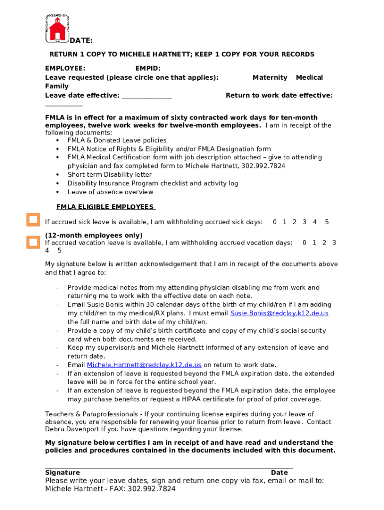 RETURN 1 COPY TO MICHELE HARTNETT; KEEP 1 COPY FOR YOUR RECORDS Doc ...