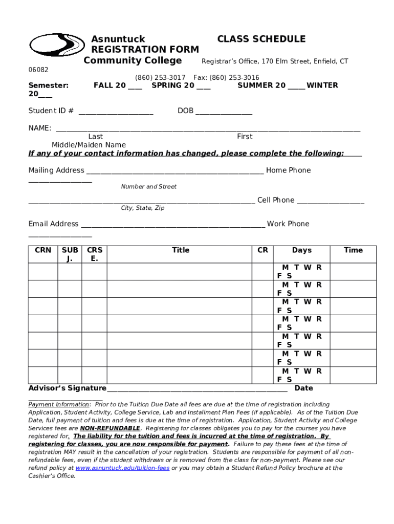 Registration / Enrollment Services/ Student Records Doc Template | pdfFiller