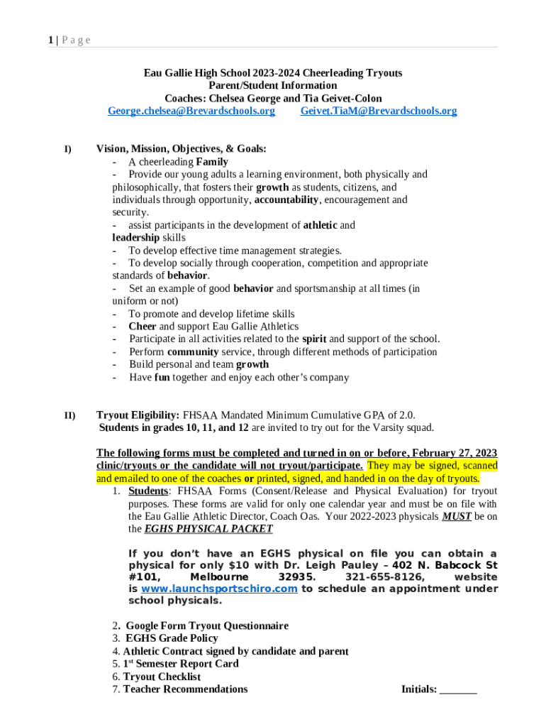 Parent/Student Ination Doc Template | pdfFiller