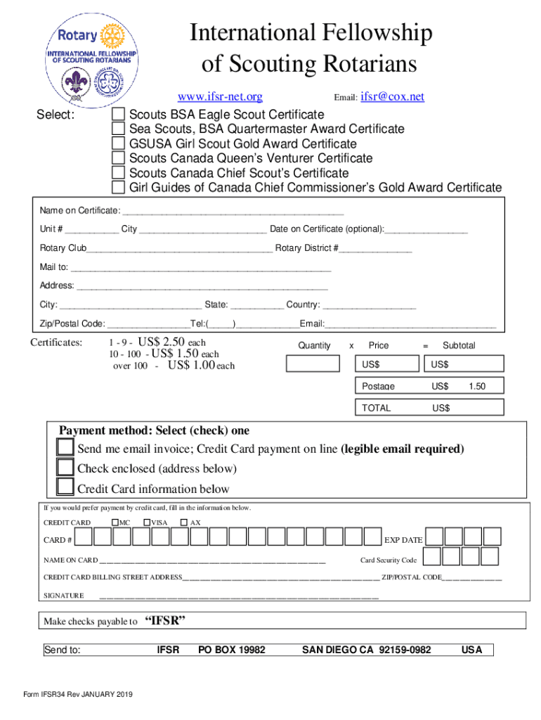 Fillable Online Sea Scout Quartermaster Certificate Fax Email Print ...