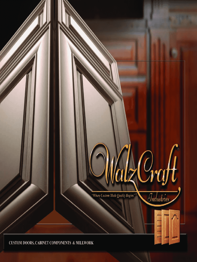 Fillable Online WalzCraft Color Brochure.pdf. New Cabinet Door Designs ...