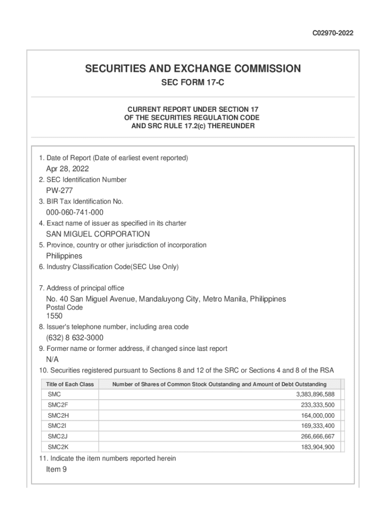 Fillable Online 20230703-SEC-Form-17-C-Items-approved-by-the- ... Fax ...