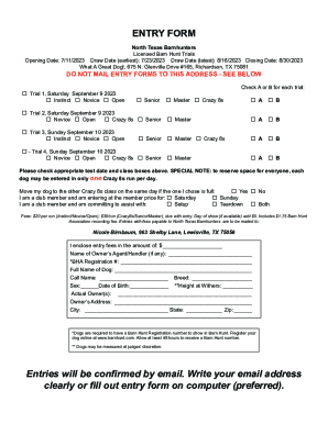 Fillable Online Barn Hunt Advanced - What a Great Dog! Training Center Fax Email Print - pdfFiller