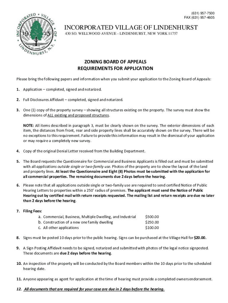 Fillable Online REQUIREMENTS FOR APPLICATION Fax Email Print - pdfFiller