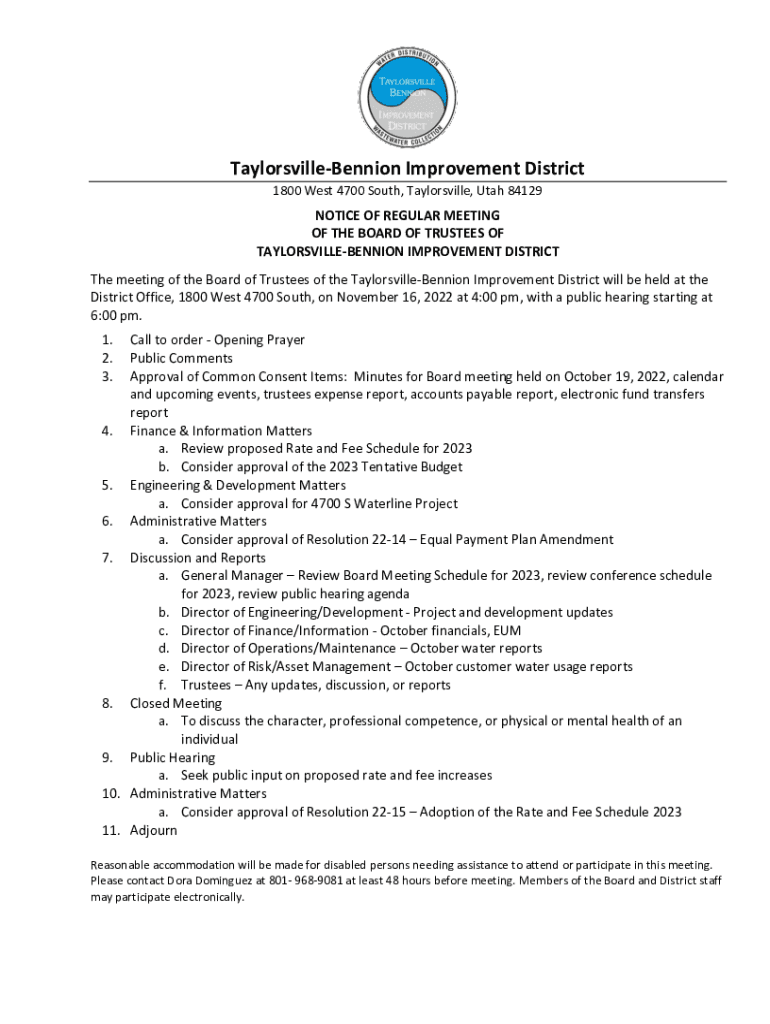 Fillable Online Board of Trustees - University Leadership Fax Email ...