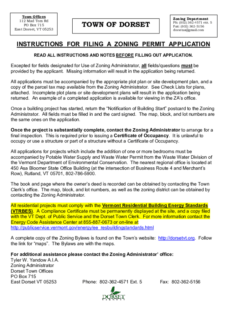 Fillable Online Dorset - Vermont Attorney's Title Corporation Fax Email Print - pdfFiller