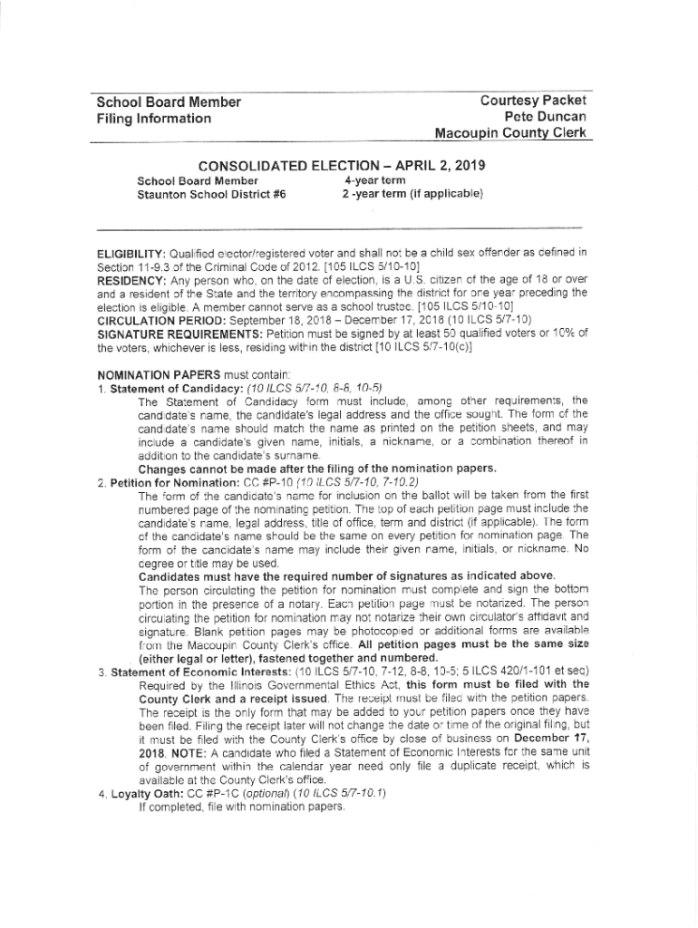 Fillable Online Duncan not running for reelection to school board, will ...