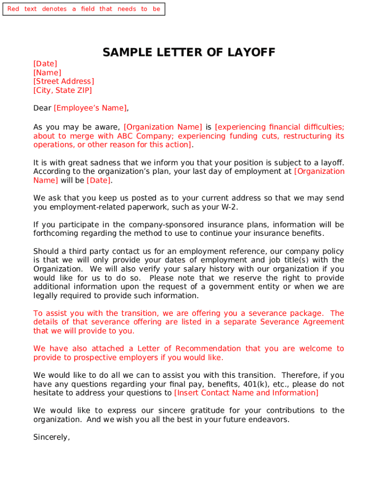 Sample Letter Of Termination Of Employment Due To ... Doc Template ...