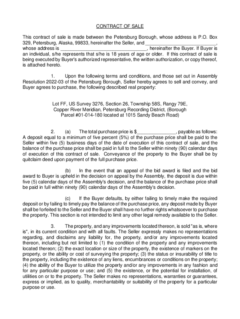 Fillable Online contract of sale Fax Email Print - pdfFiller