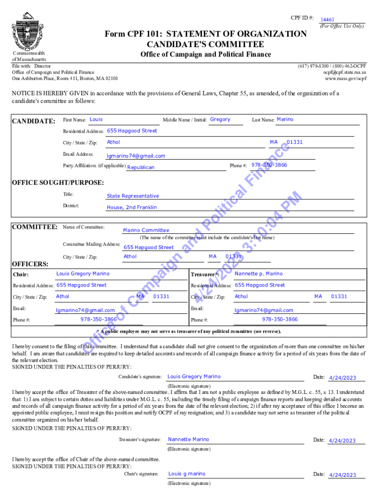 Fillable Online ID - CPF Fax Email Print - pdfFiller