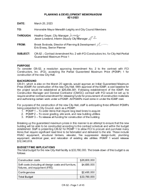 Fillable Online webdocs northglenn PLANNING & DEVELOPMENT MEMORANDUM ...