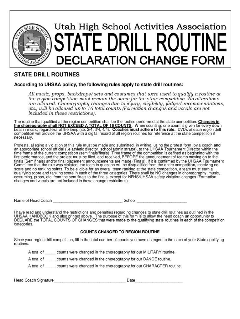 Fillable Online state drill routines Fax Email Print - pdfFiller
