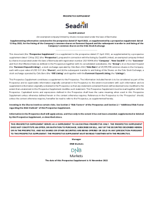 Fillable Online Seadrill Limited Fax Email Print - pdfFiller