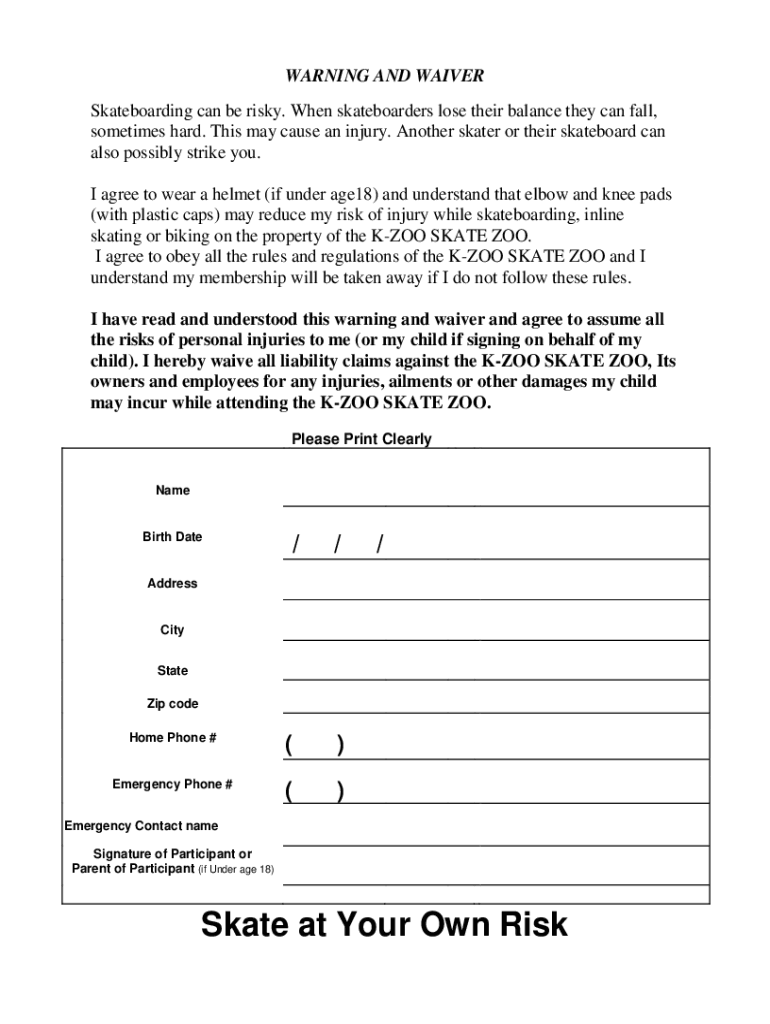 Fillable Online Skateboarding AccidentsWhat to Do in the Aftermath Fax ...