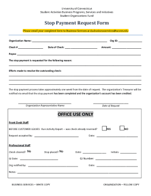 Fillable Online Fillable Stop Payment Request Form.pdf Fax Email Print ...