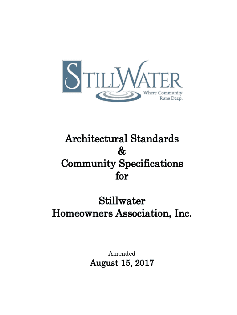Fillable Online Architectural Design Standards Example Guide ... Fax Email Print - pdfFiller