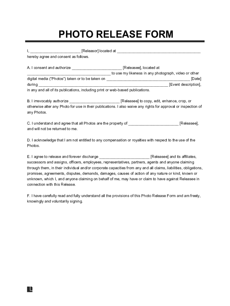 Fillable Online I, Releasor located at Fax Email Print - pdfFiller