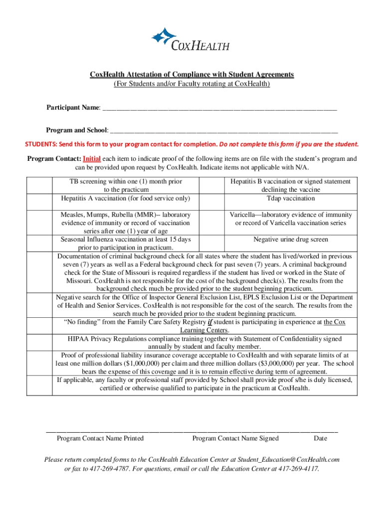 Fillable Online Clinical Rotations and Student Learning Experiences Fax Email Print - pdfFiller