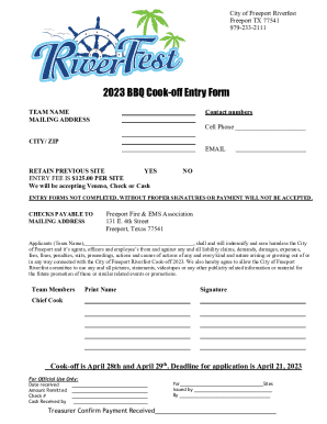 Fillable Online 2017-Entry-Form-RF-Cook-Off-1 Fax Email Print - pdfFiller