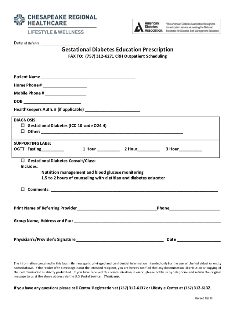 Fillable Online Diabetes-Education-Referral-Form- ... Fax Email Print ...