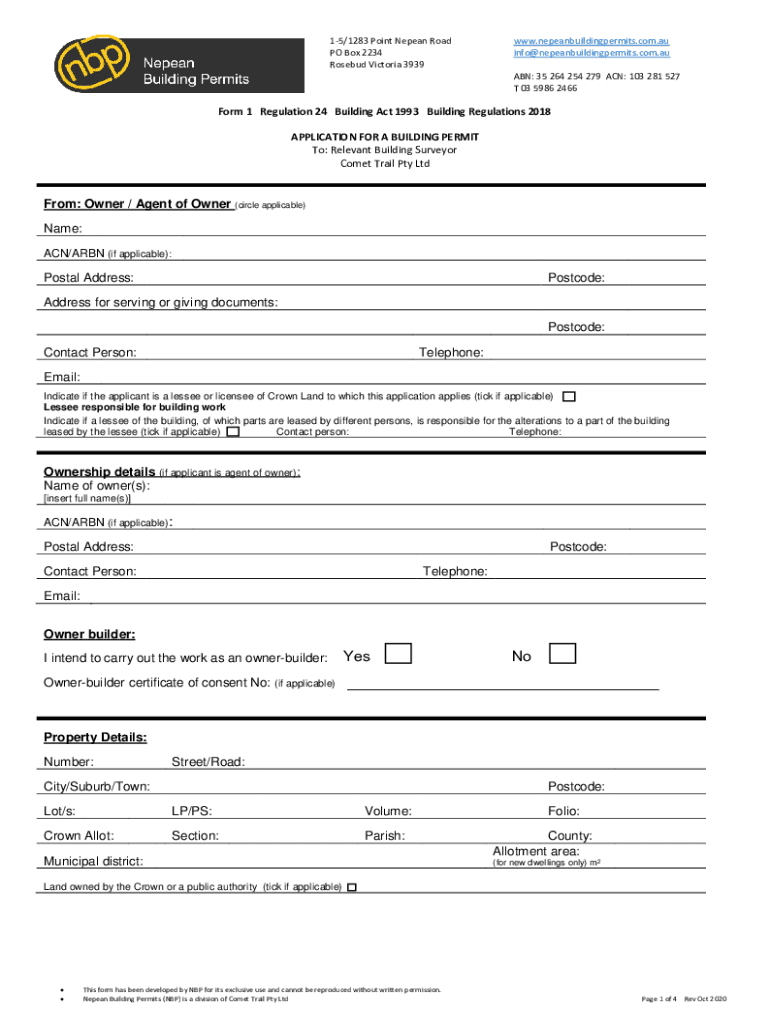 Fillable Online Building-Permit-Application-Form. ... Fax Email Print ...