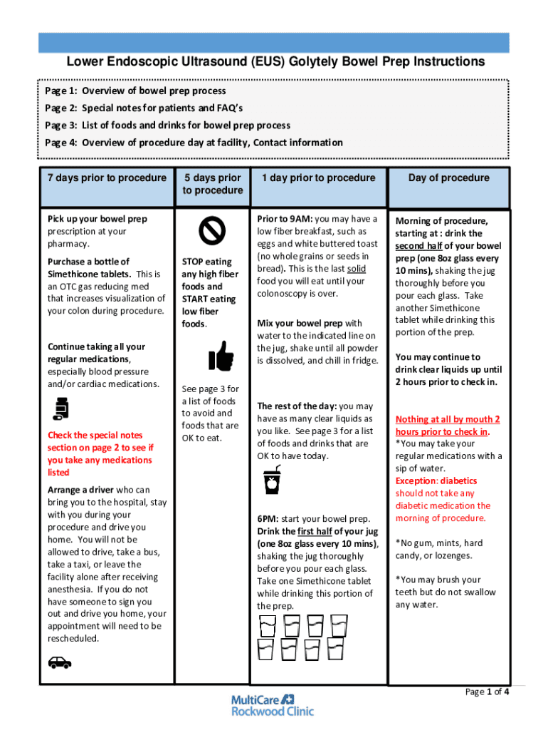 Fillable Online Lower Endoscopic Ultrasound (EUS) Suprep Bowel Prep ...