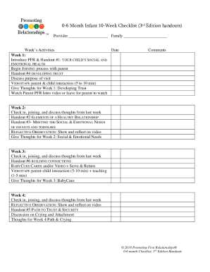 Fillable Online A Week-by-Week Guide to Your Baby's First Year ...