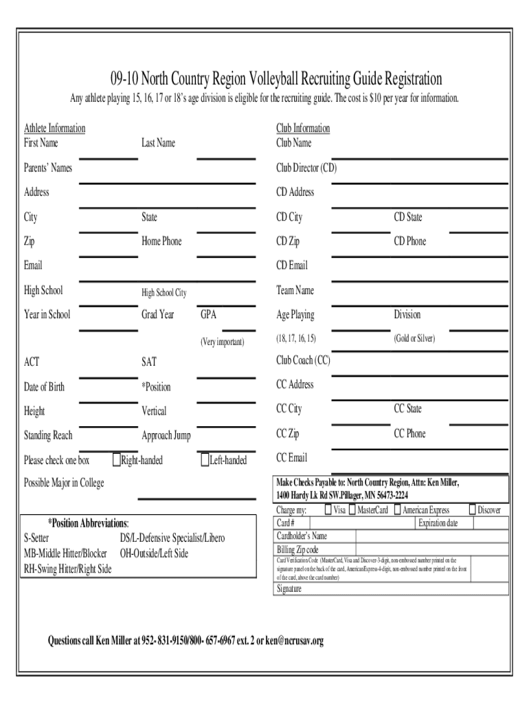 Fillable Online 10 Recruiting Guide Registration Form Fax Email Print ...