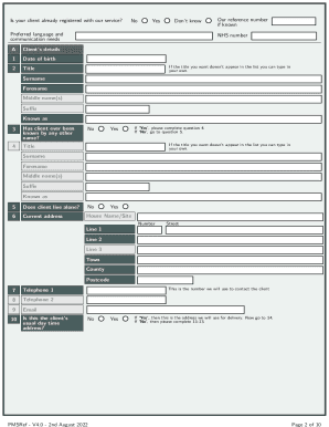 Fillable Online Posture and Mobility Service Referral Form Fax Email ...
