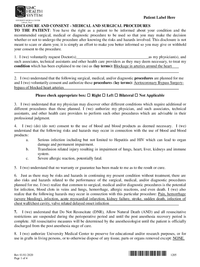 Fillable Online Informed consent - PMC Fax Email Print - pdfFiller