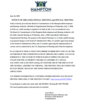 Fillable Online PUBLIC NOTICE HAMPTON REDEVELOPMENT AND ... Fax Email ...