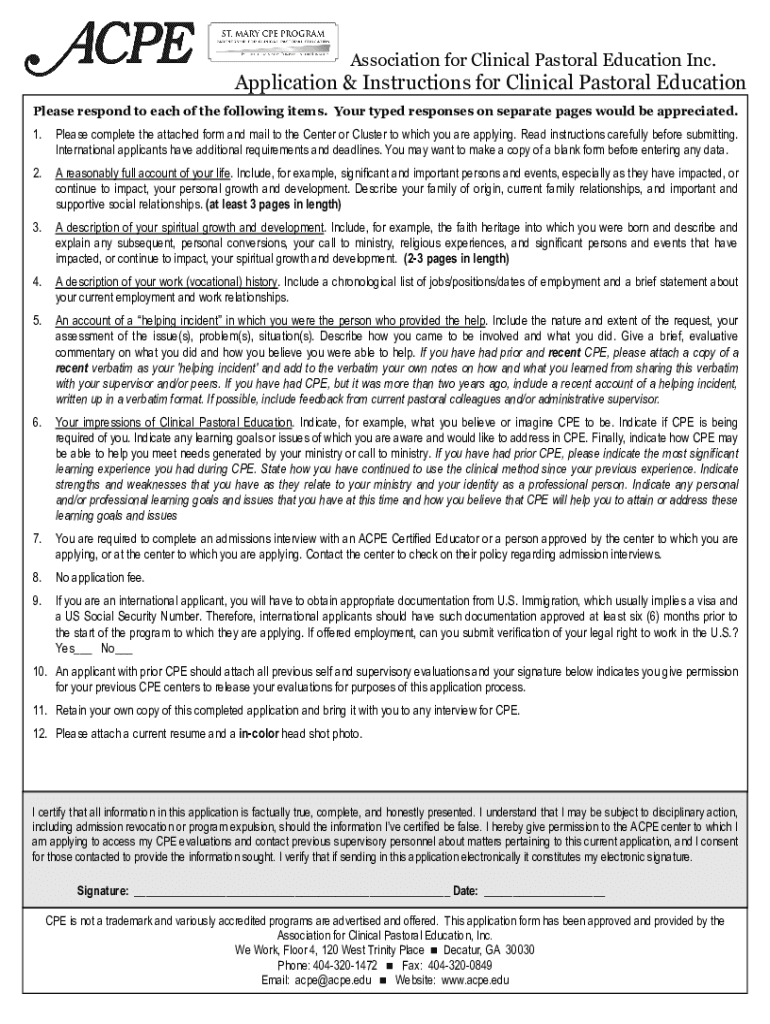 Fillable Online CPE Application Forms Fax Email Print - pdfFiller