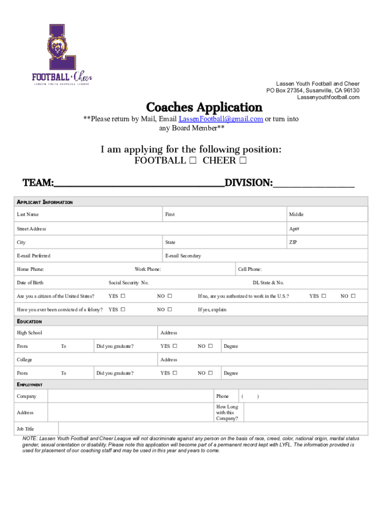 Fillable Online Orangecrest Junior All American Football: Riverside ...