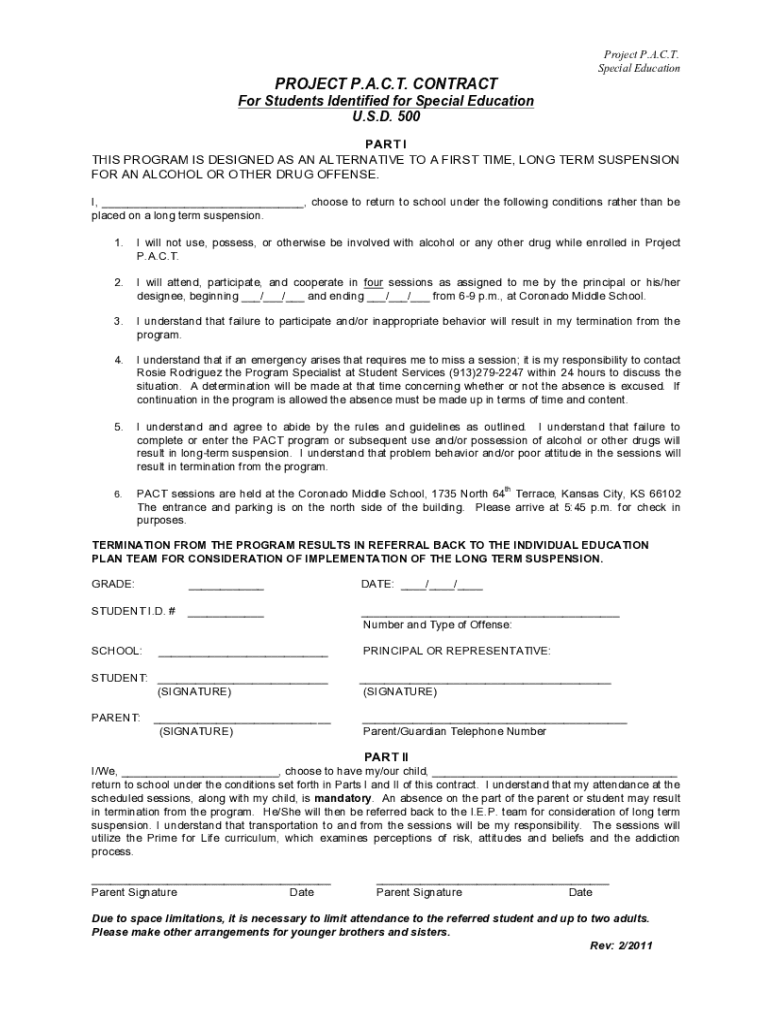 Fillable Online Project Pact Contract Spec English Rev 9 14 Doc Fax Email Print Pdffiller